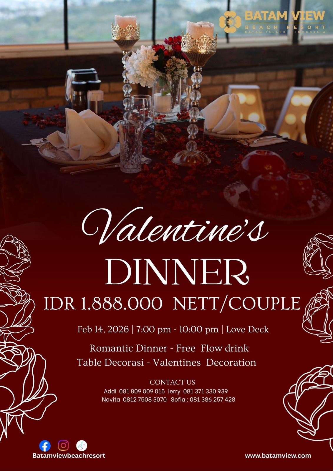 Rayakan Valentine 2026 dengan Romantic Dinner Eksklusif di Lover Deck ...